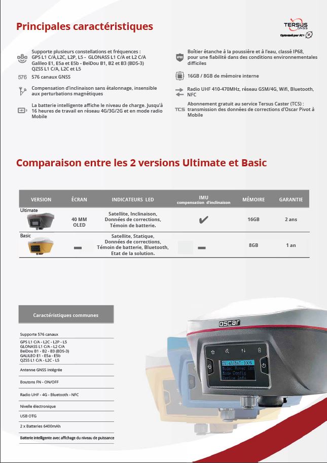 GNSS - Tersus - Oscar - e-prisme